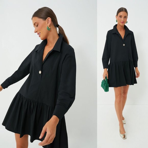 Pomander Place | Dresses | Pomander Place New Black Cleia Long Sleeve ...